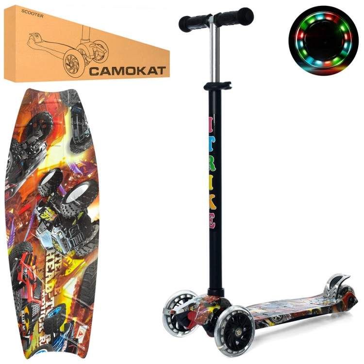 Самокат дитячий MAXI iTrike JR 3-055-1-WP19 з підсвічуванням (1340109 ...