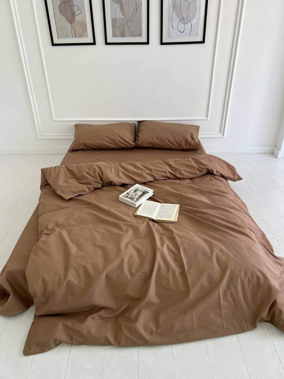 Простыня на резинке Бязь Gold Luxe 160х200х20 кофе с молоком (1350237) — купить на EVA.UA — цена ...