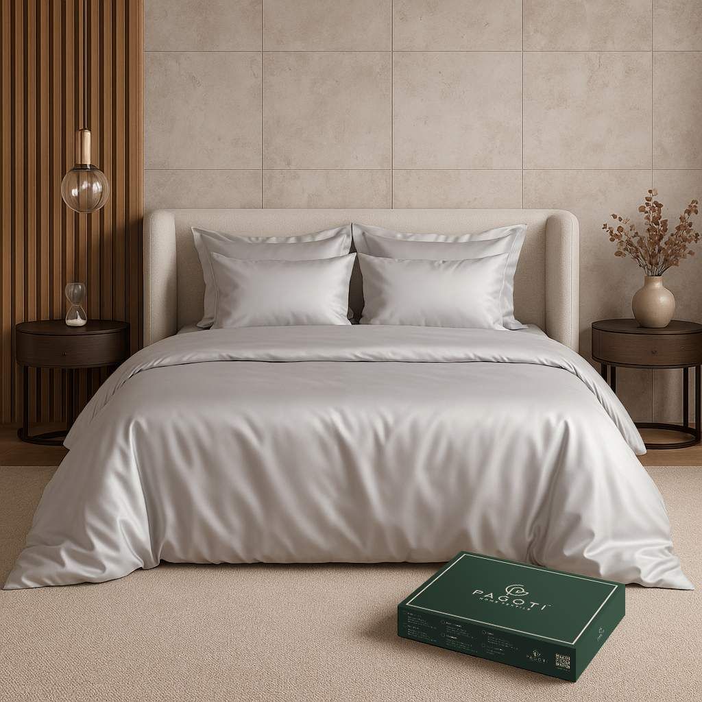 Комплект постільної білизни ліоцелл PAGOTI Aura світло-сірий ...