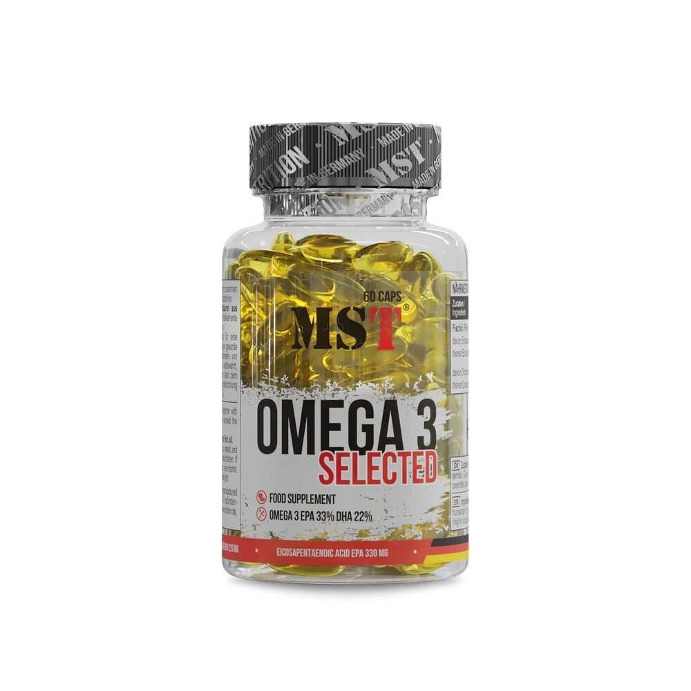 Жирные кислоты MST Omega 3 Selected 55%, 60 капсул (1367335) — купить ...