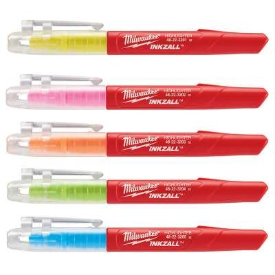 Набір маркерів Milwaukee текстмаркерів InkZAll кольорові, 5шт (48223206 ...
