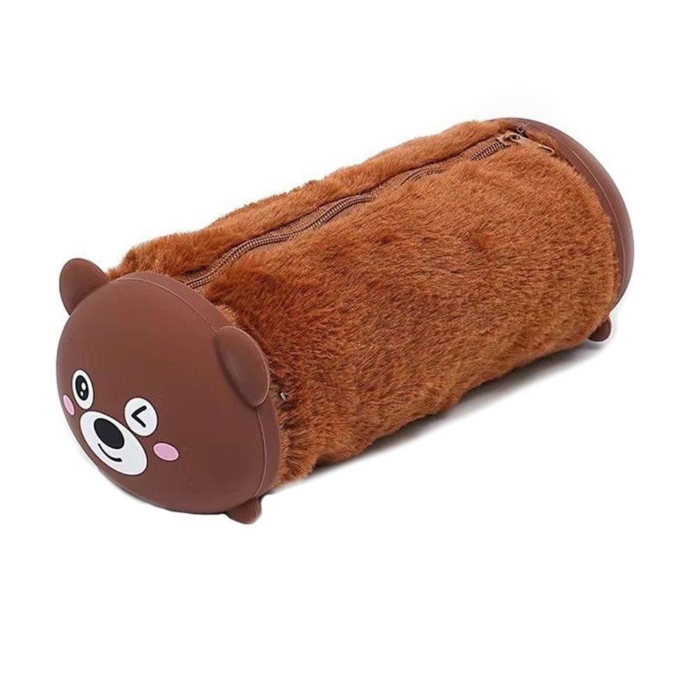 Дитячий плюшевий пенал Ying Hong Коричневий ведмідь, 7*9*22 см ...