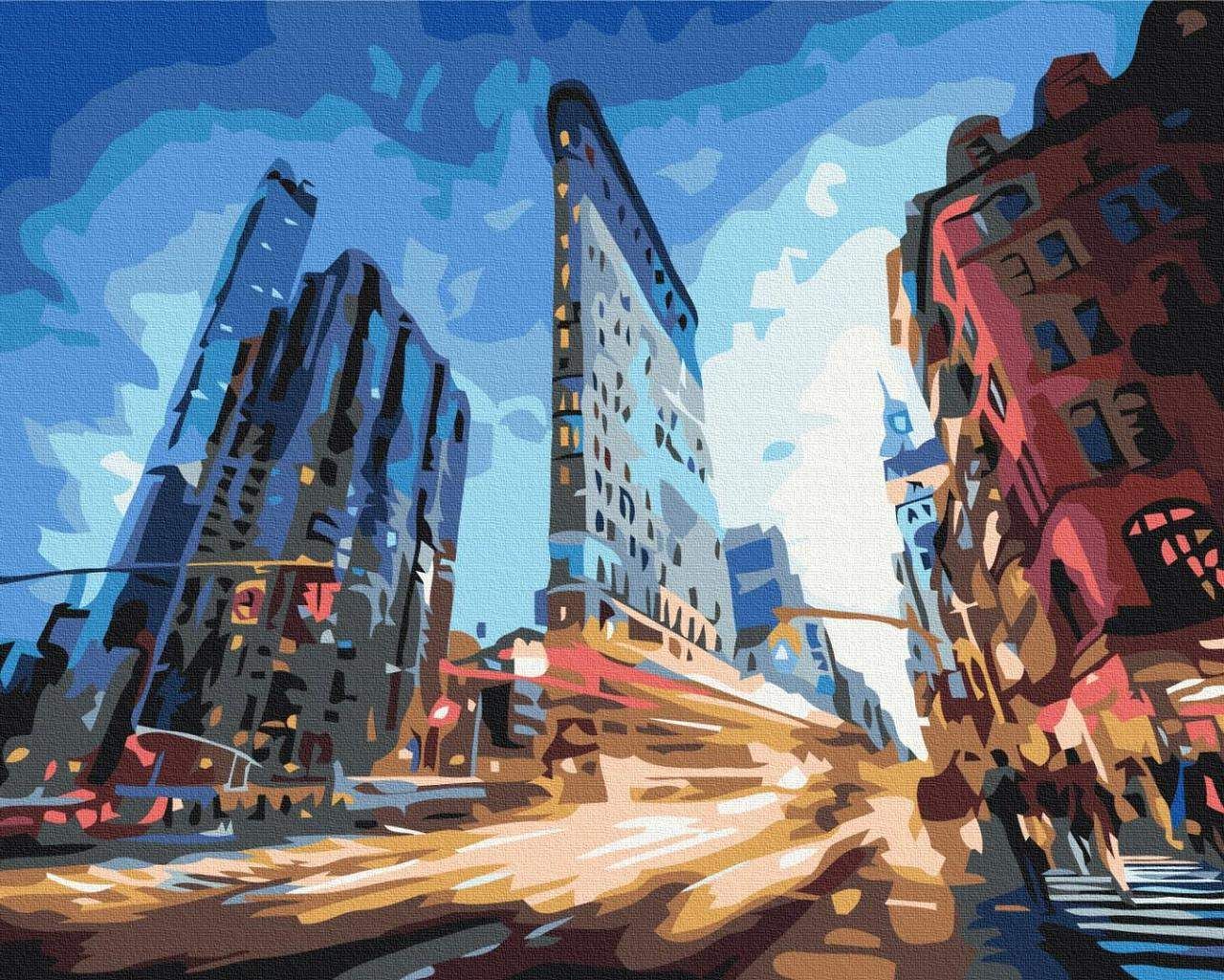 Картина по номерам Brushme 48x60см "Городская жизнь" BS25312L (1452529 ...