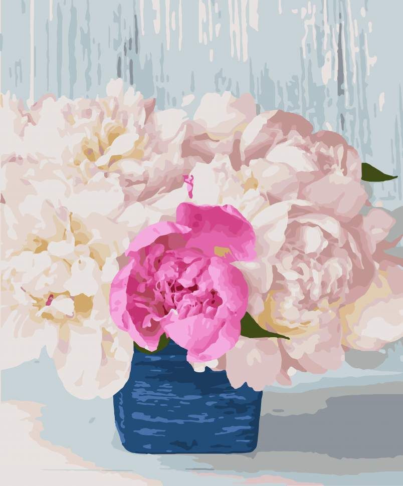 Картина за номерами Art Craft Перлові півонії 40x50см без коробки Acr 12126 Ac набір для розпису