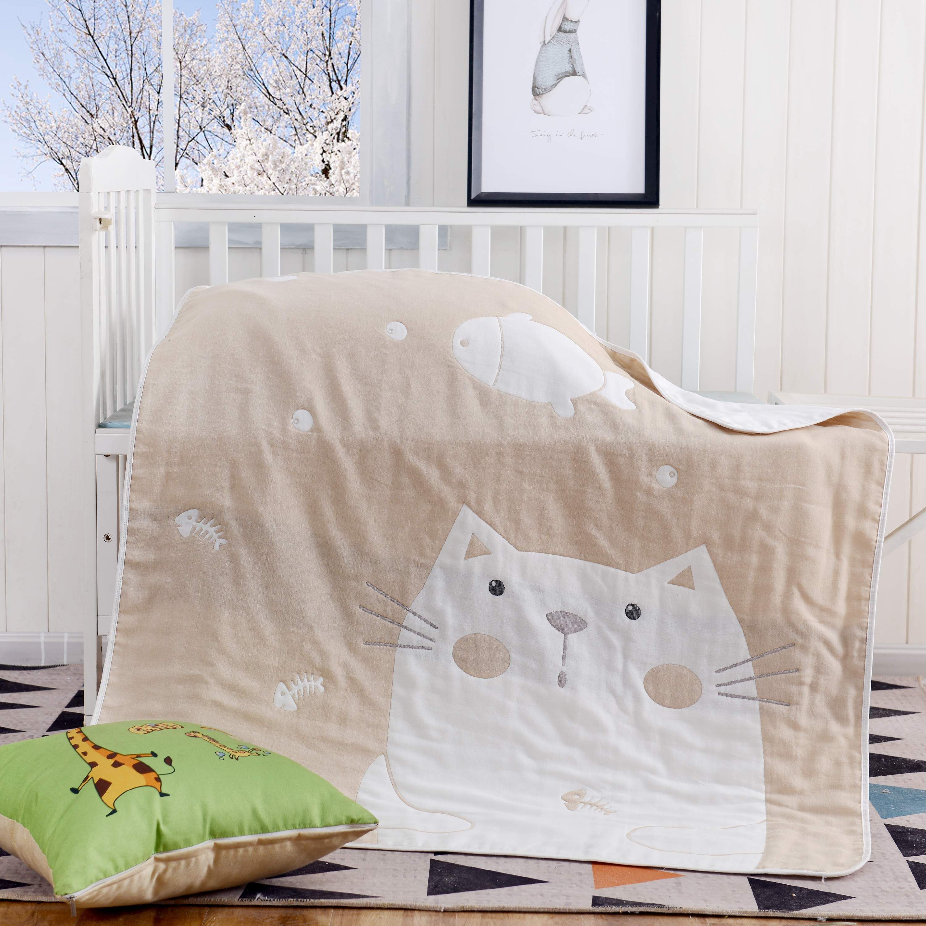 Ковдра Home Line 66598 Китай 110x110 100% бавовна Бежевий (1466185 ...