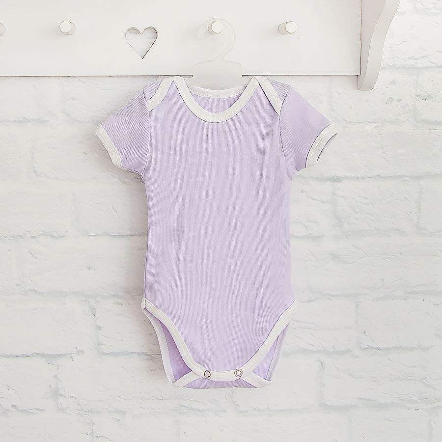 Боді бузок короткий рукав кашкорсе Blanka 24 68-74 см. (110481 ...