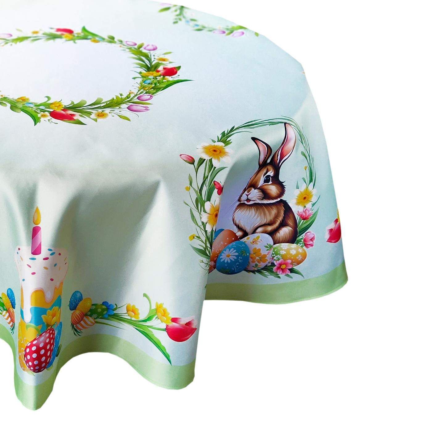 Скатерть Maystat Кролики водоотталкивающяя 140х180 см зеленая (0157-O140-180) (1471769) — купить ...