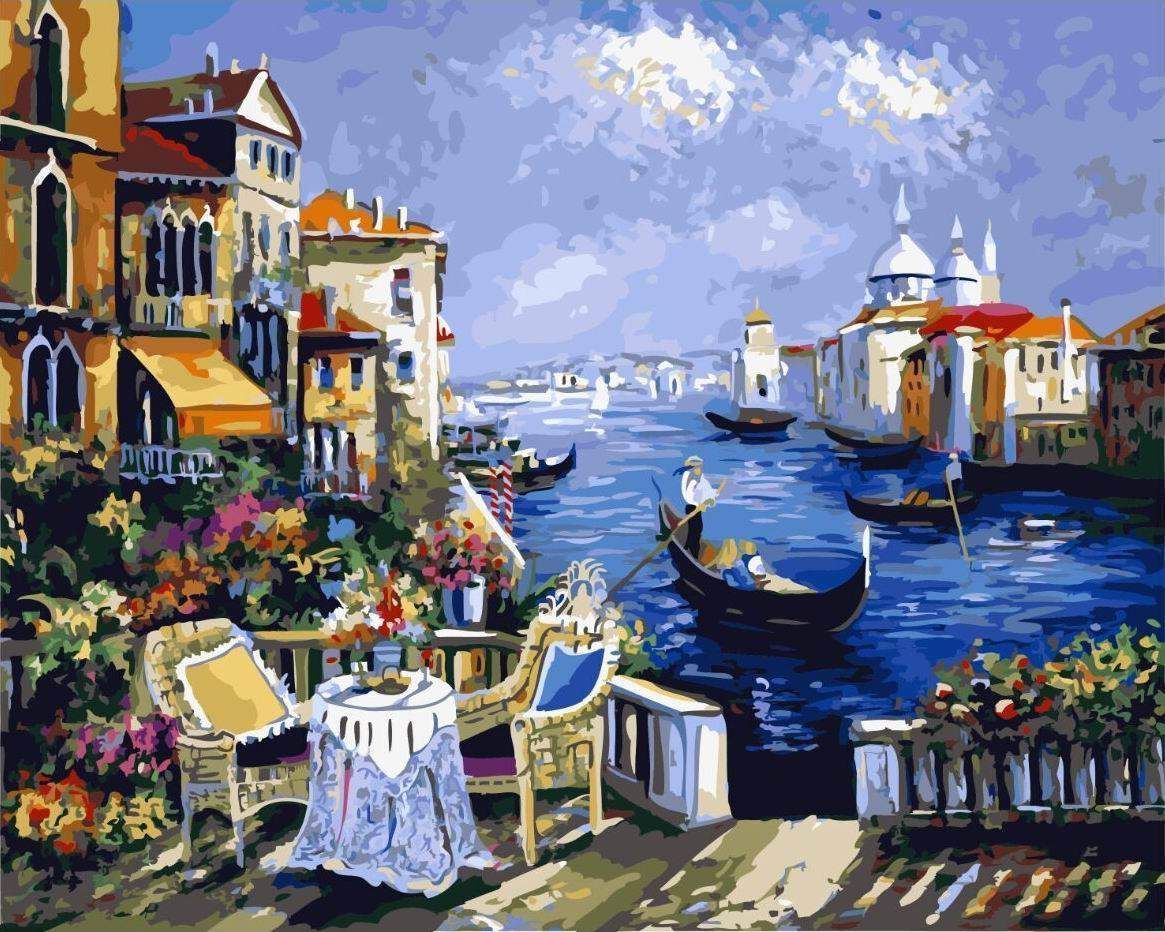Картина за номерами Brushme Венеціанський вечір 40x50см BRM3626 набір ...