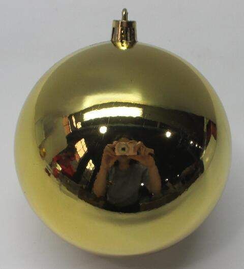 Новогодний шар Novogod'ko, пластик, 10 cм, золотой, глянец (974042 ...