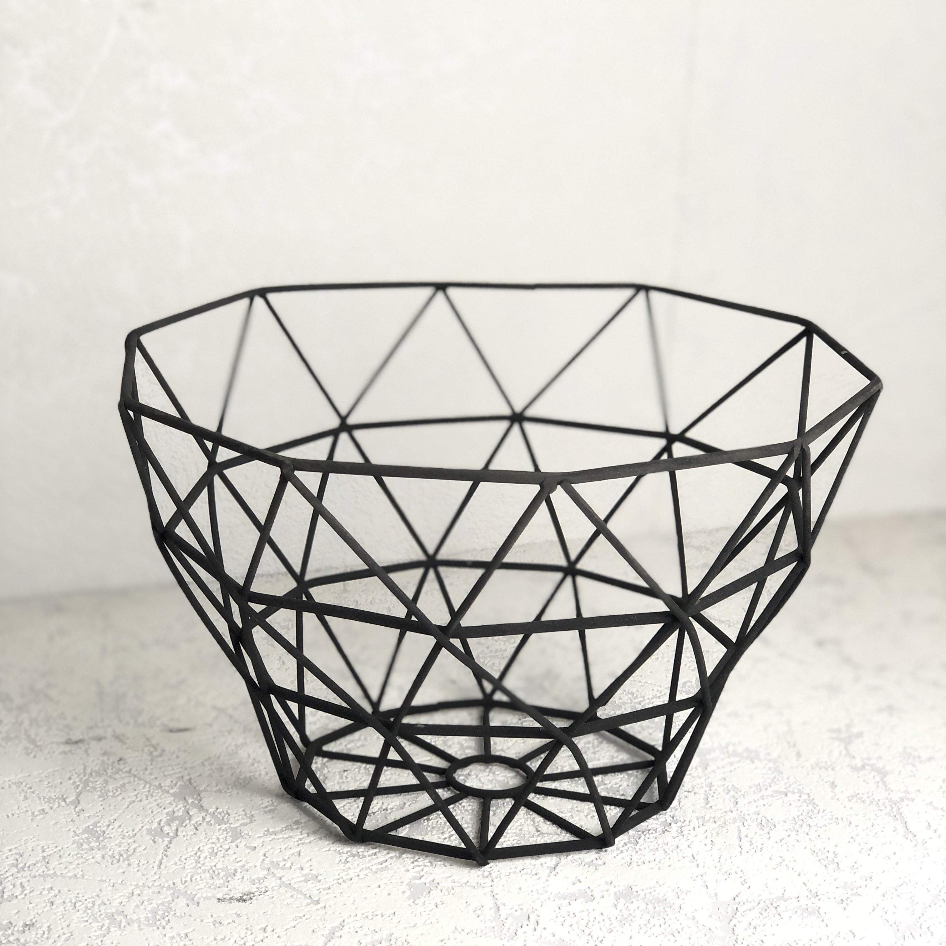 Фруктовница DecorArt Десятигранная 26x18 см черный (1494649) — купить на EVA.UA — цена 369.6 грн