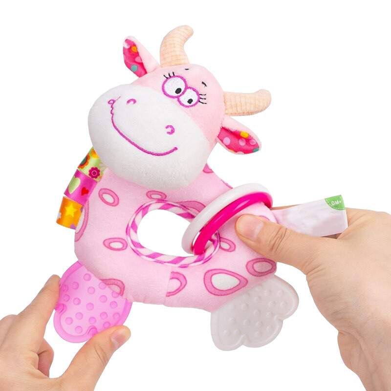 Дитяче брязкальце з прорізувачем Bambi H168251-3 пищалка Корівка (1531659) — купити на EVA.UA ...