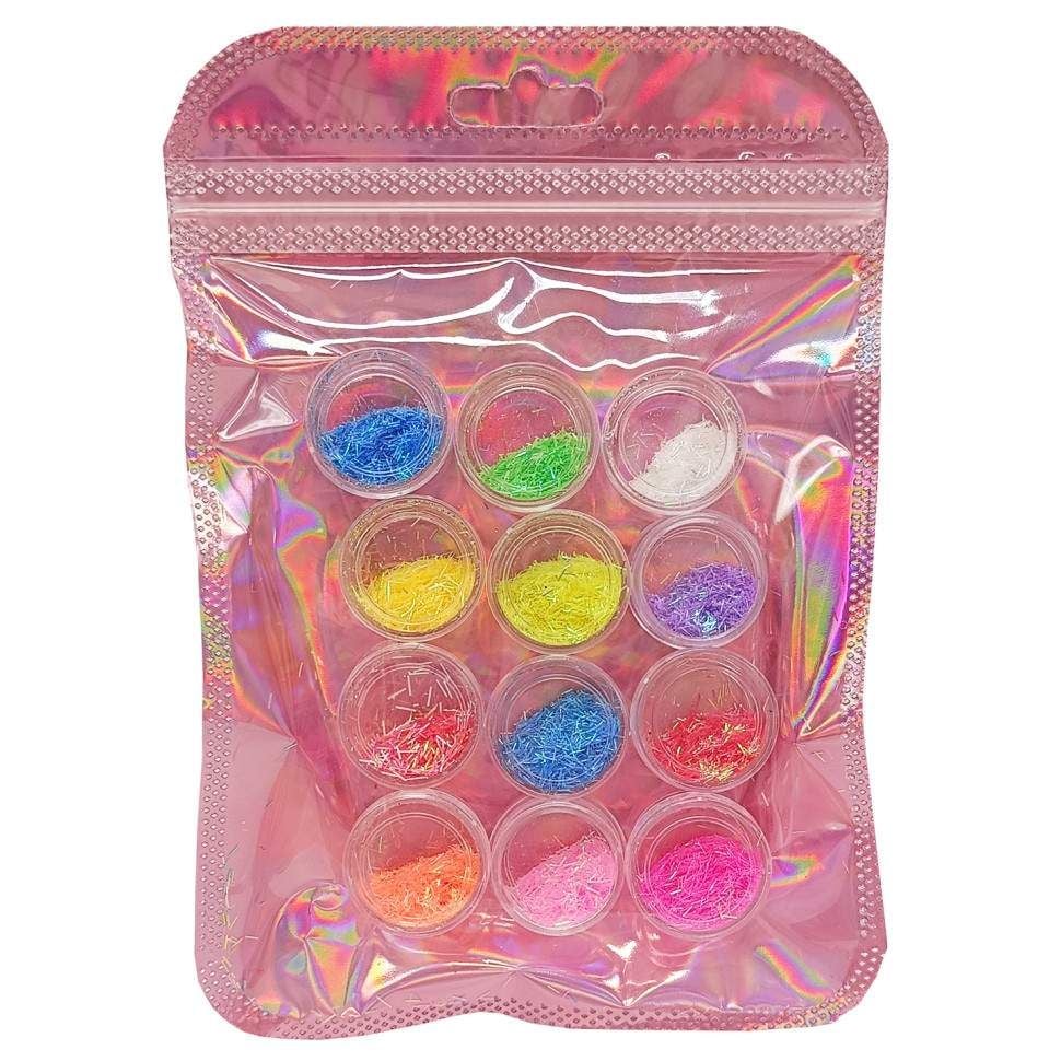 Набор для творчества "Glitter" Bambi FG240408060A глиттер-блеск, в наборе 12 штук (1533866 ...