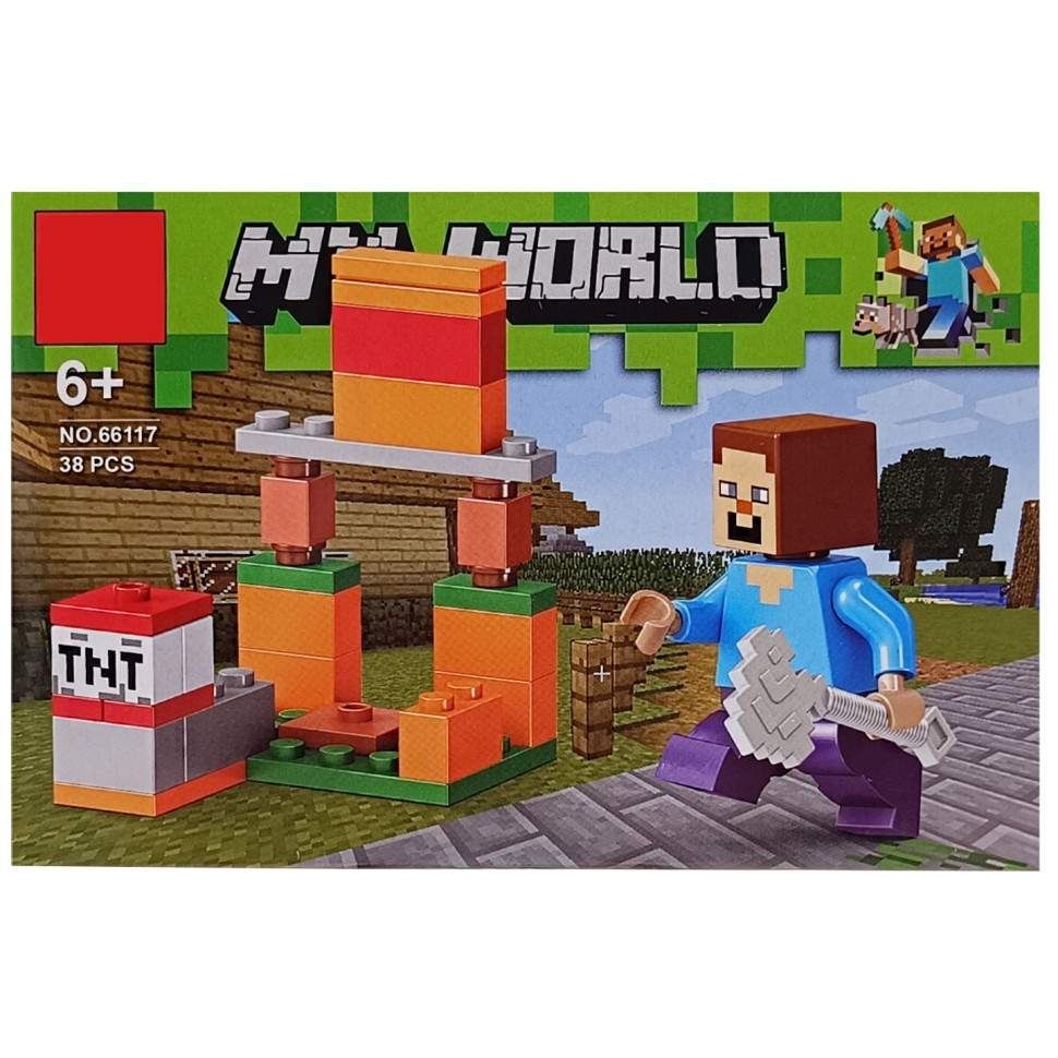 Конструктор дитячий "Minecraft" Bambi 66117-2, 39 деталей (1535385) — купити на EVA.UA — ціна 71 грн