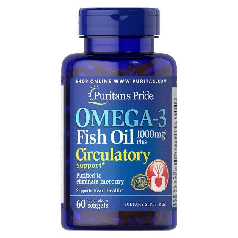 Омега 3 Puritan's Pride Omega-3 Fish Oil 1000 mg Plus Circulatory ...