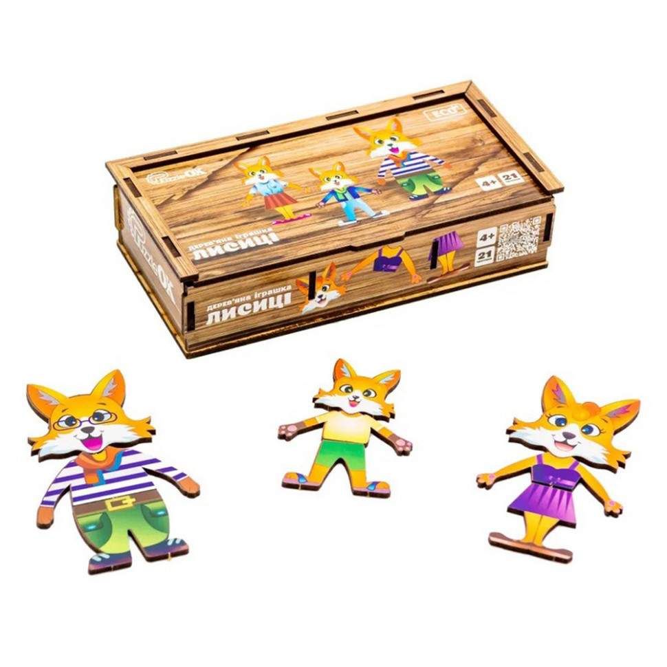 Деревянная настольная игра Лисички Puz-42121 (1558591) — купить на EVA ...