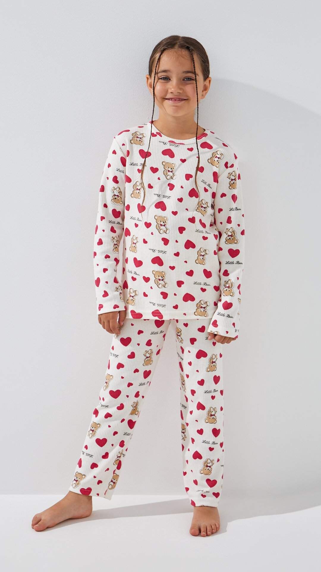Піжама для дівчинки DALMINA Little Bear 104 см Різнокольоровий ...
