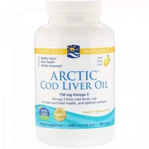 Жир из печени трески Nordic Naturals Arctic Cod Liver 1000 mg 180 Soft ...