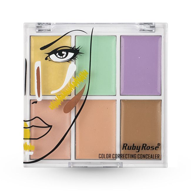 Палітра консилерів та коректорів для обличчя Ruby Rose Color Correcting ...