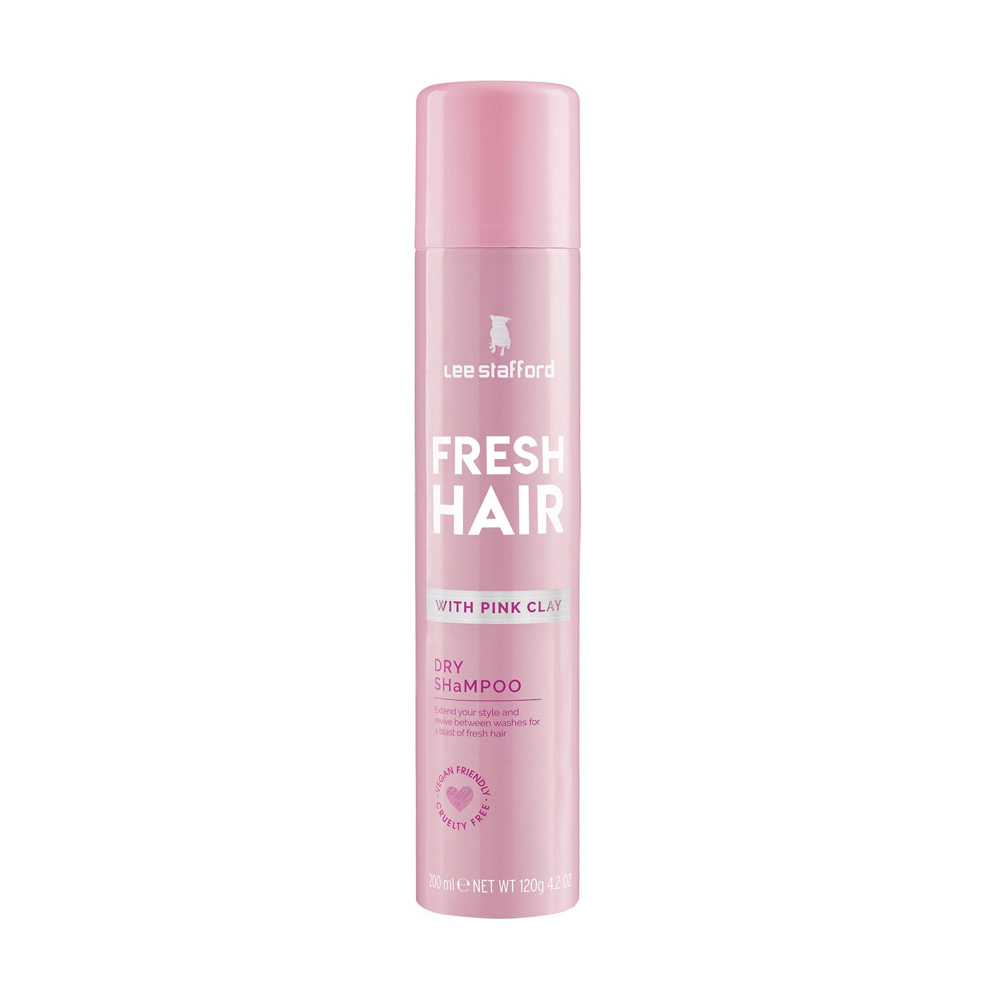 Сухой шампунь Lee Stafford Fresh Hair with Pink Clay Dry Shampoo с розовой глиной, 200 мл ...