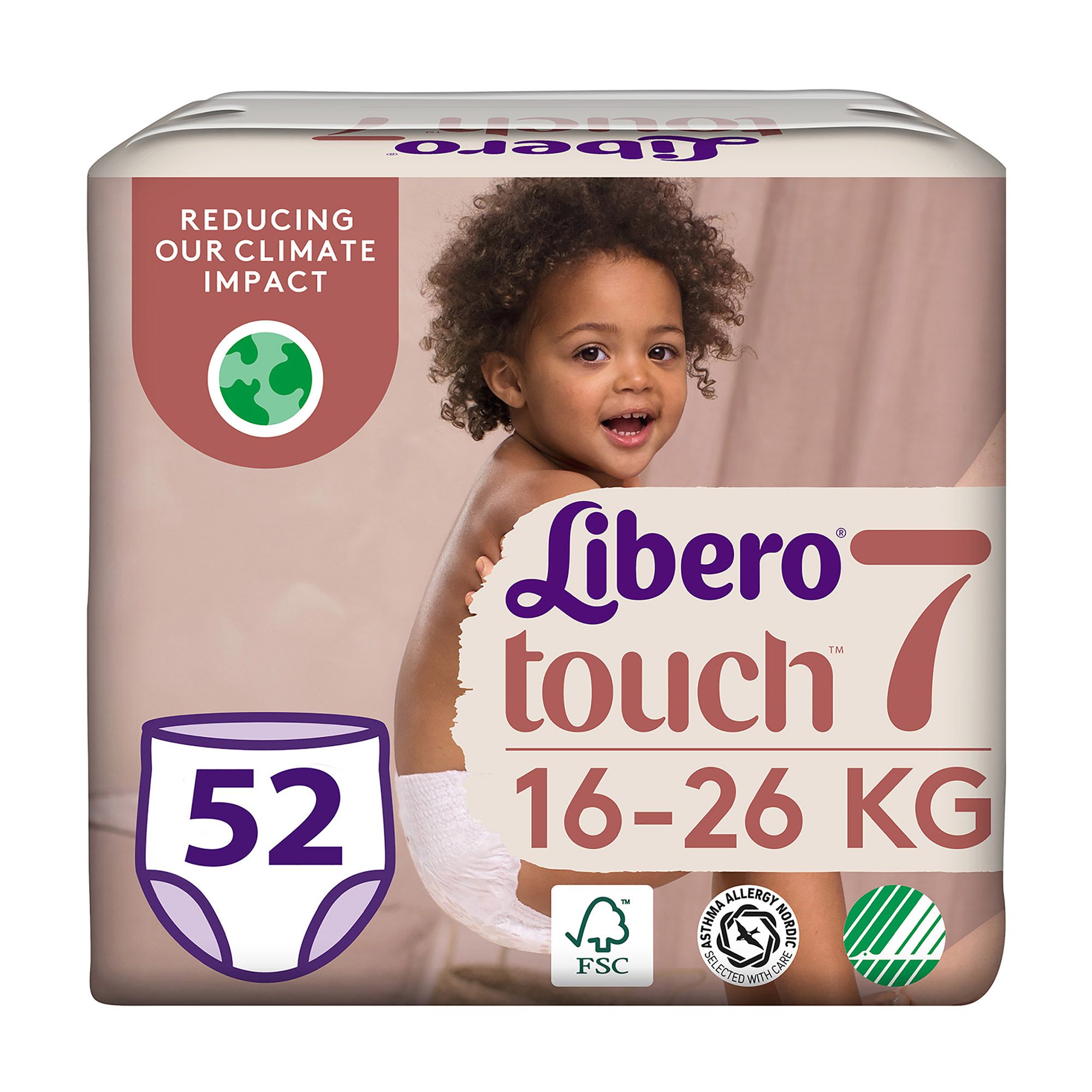 Набір підгузків-трусиків Libero Touch Pants розмір 7, 16-26 кг, 2*28 шт ...