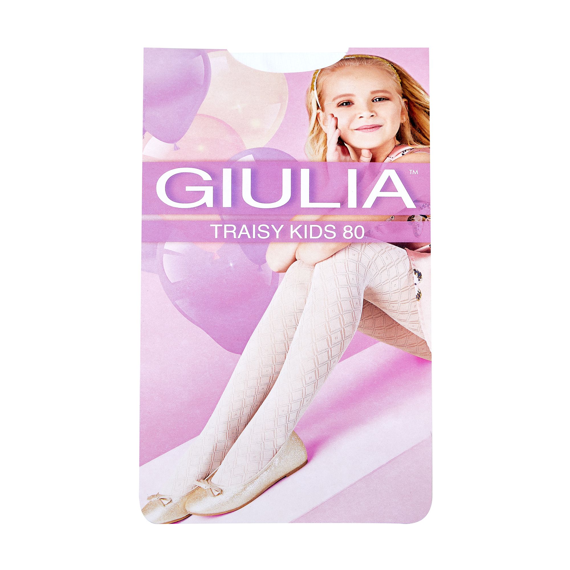 Дитячі колготки з геометричним малюнком Giulia Traisy Kids 80 DEN (1), розмір 146-152 - купити ...