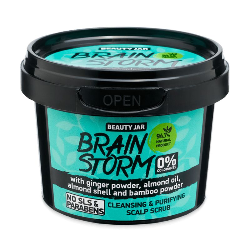 Очищувальний скраб для шкіри голови Beauty Jar Brain Storm Cleansing ...