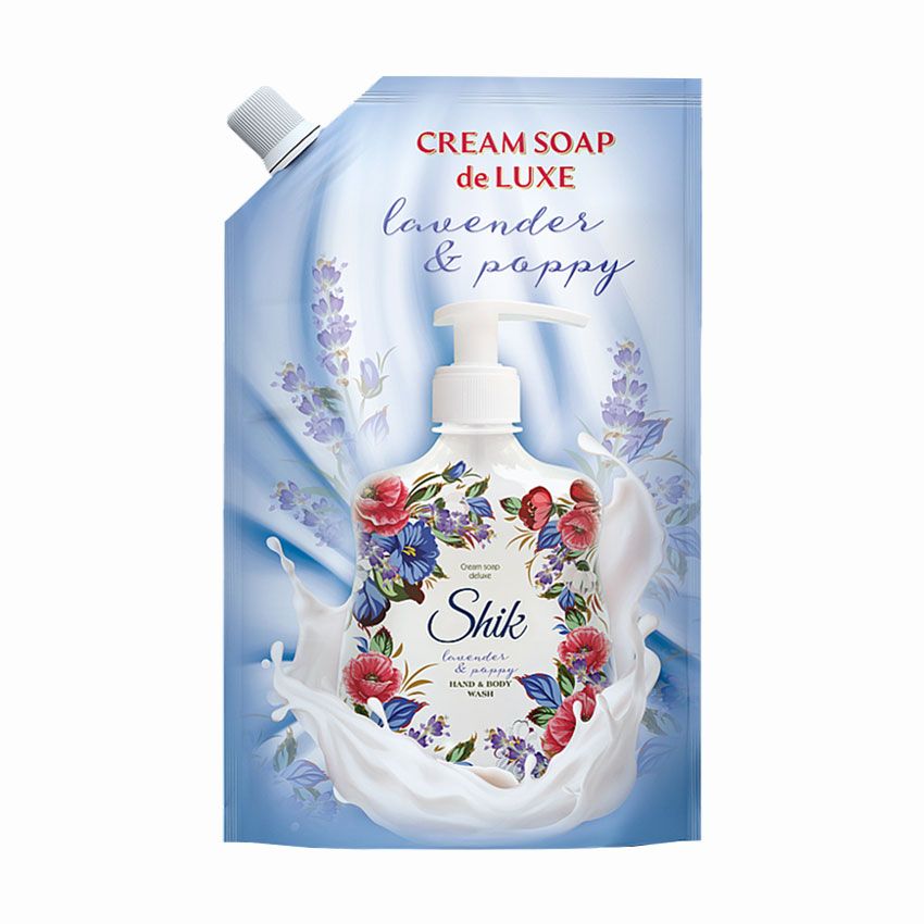 Рідке крем-мило Shik Hand & Body Wash Lavender & Poppy (дой-пак), 500 ...