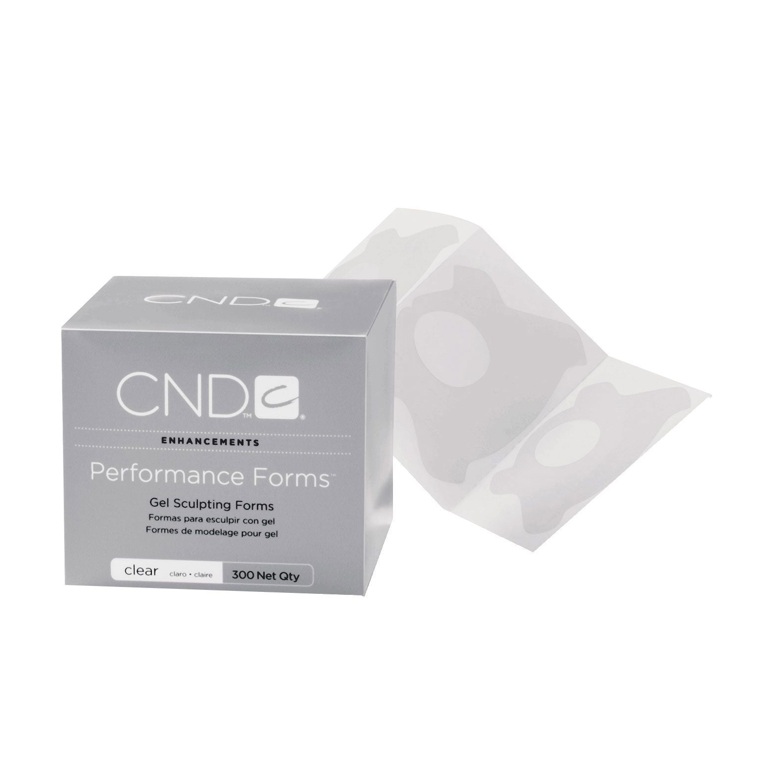 Форми для нарощування нігтів CND Clear Performance Forms, 300 шт ...