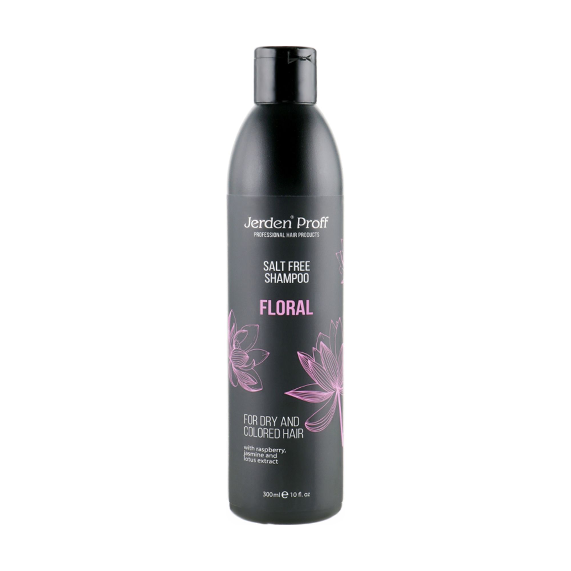 Безсольовий шампунь Jerden Proff Floral Salt Free Shampoo для сухого та фарбованого волосся, 300 ...