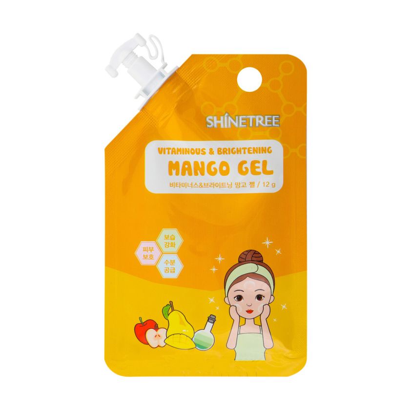 Гель для обличчя Shinetree Mango Tea Вітаміни та сяйво, з екстрактом манго, 12 г - купити на EVA.UA