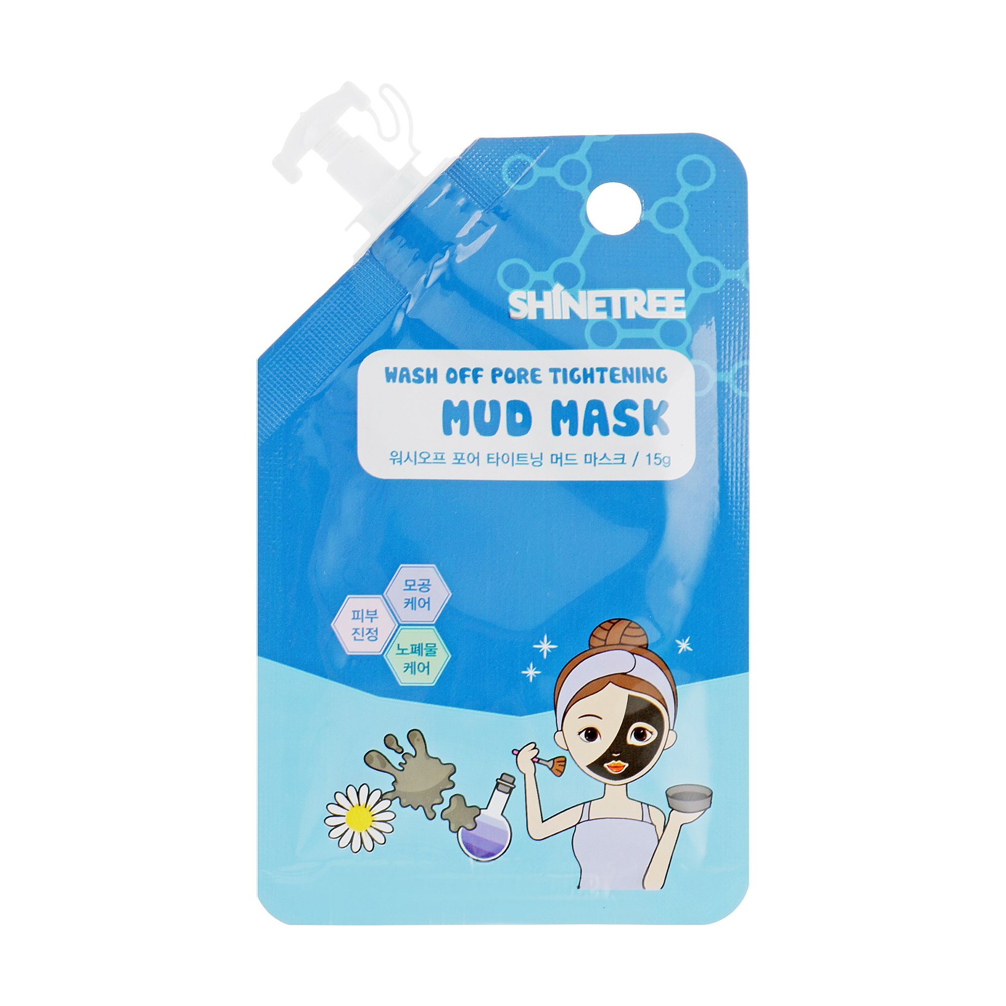 Грязевая маска для лица Shinetree Soft Mud Mask для сужения пор, 15 мл - купить на EVA.UA