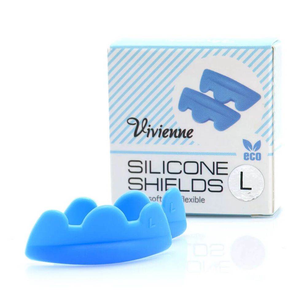 Силіконові бігуді для вій Vivienne Silicone Shields Сині, розмір L, 1 ...