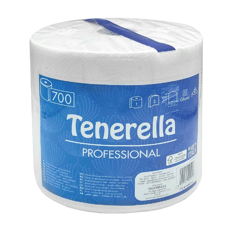Паперові рушники Tenerella Professional універсальні, 2-шарові, 700 ...