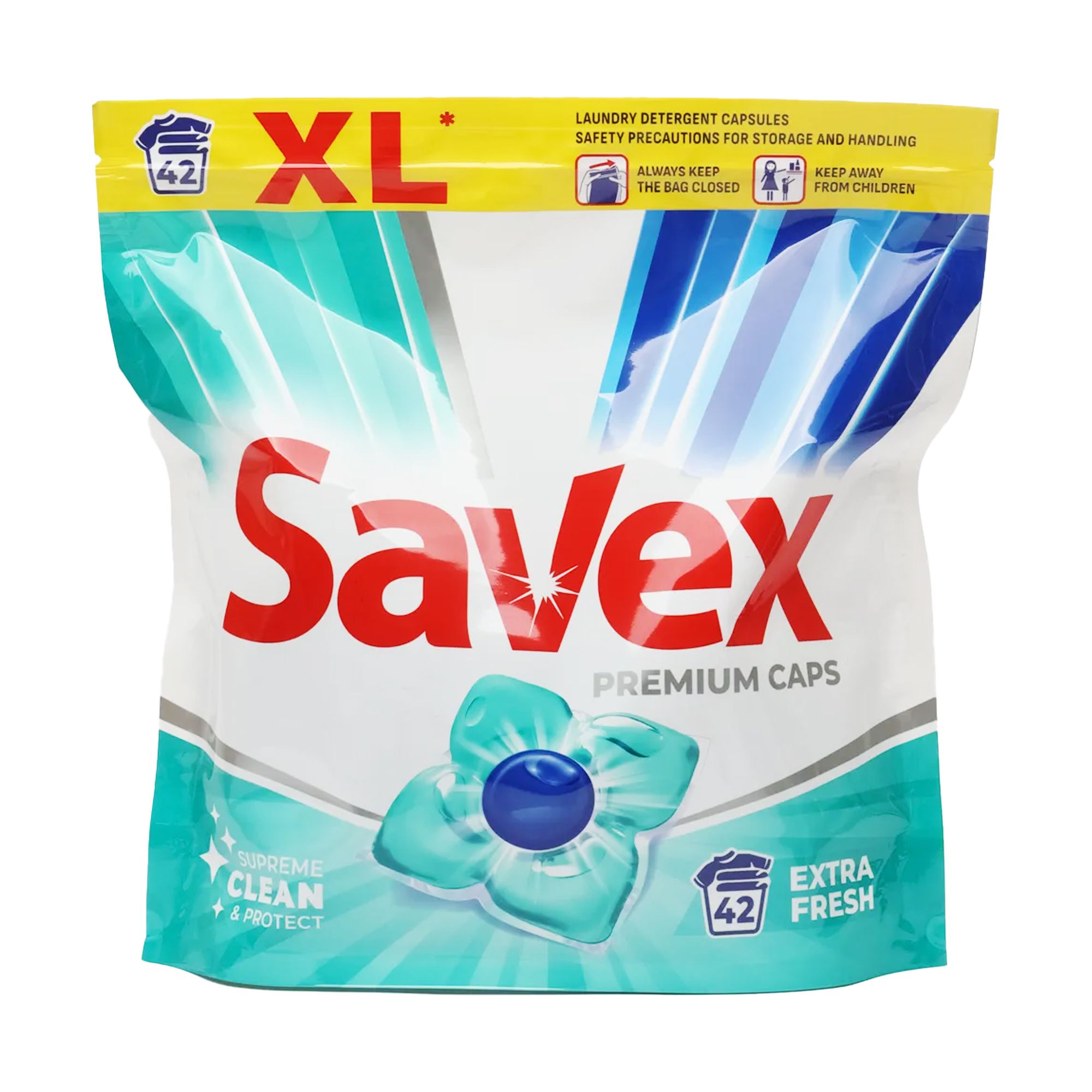 Капсули для прання Savex Super Caps Extra Fresh 42 циклів прання, 42 шт ...