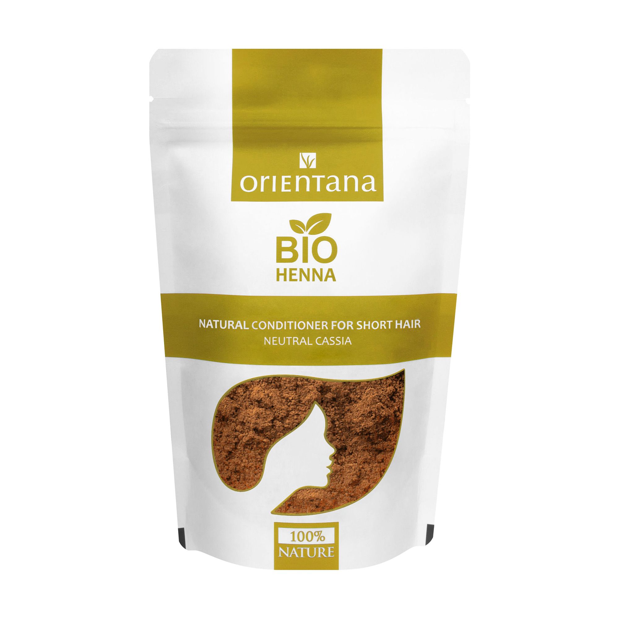 Безбарвний кондиціонер для короткого волосся Orientana Bio Henna Herbal ...