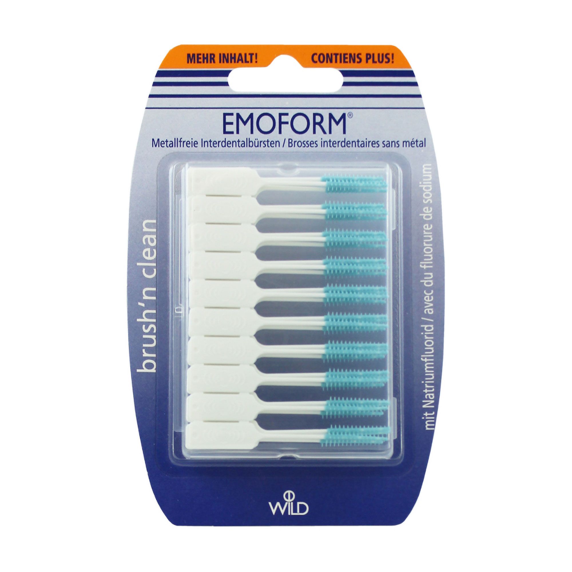 Безметалловые межзубные щетки Dr. Wild Emoform Brush'n clean с фторидом ...