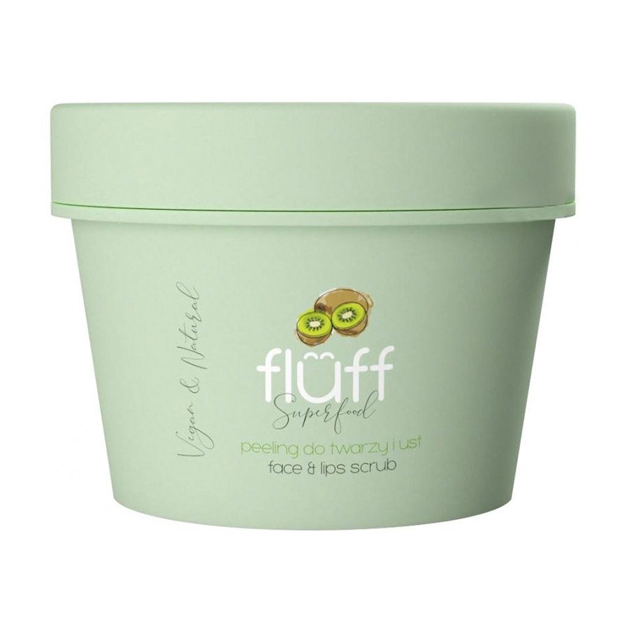Скраб для обличчя і губ Fluff Superfood Face & Lips Scrub з ківі, 80 мл ...