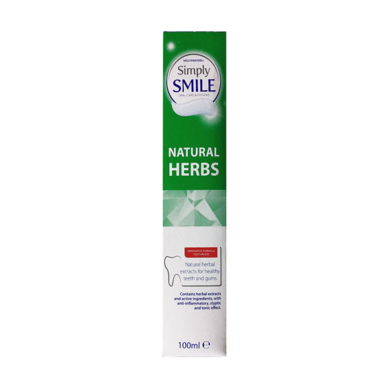 Зубна паста Simply Smile Natural Herbs Toothpaste, 100 мл — купити на ...