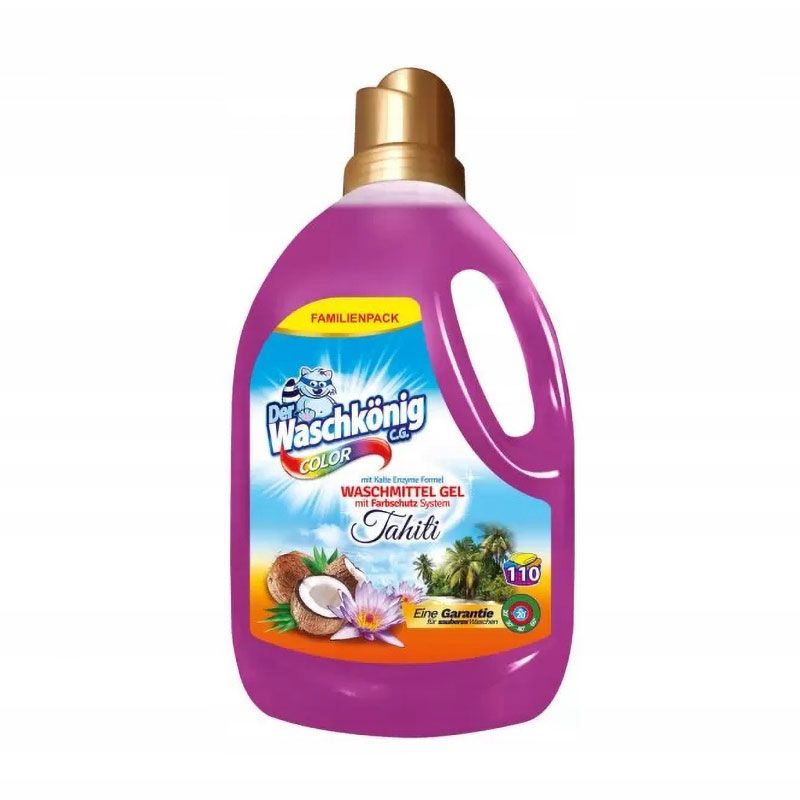 Гель для прання Der Waschkonig Color Tahiti 110 циклів прання, 3.305 л ...