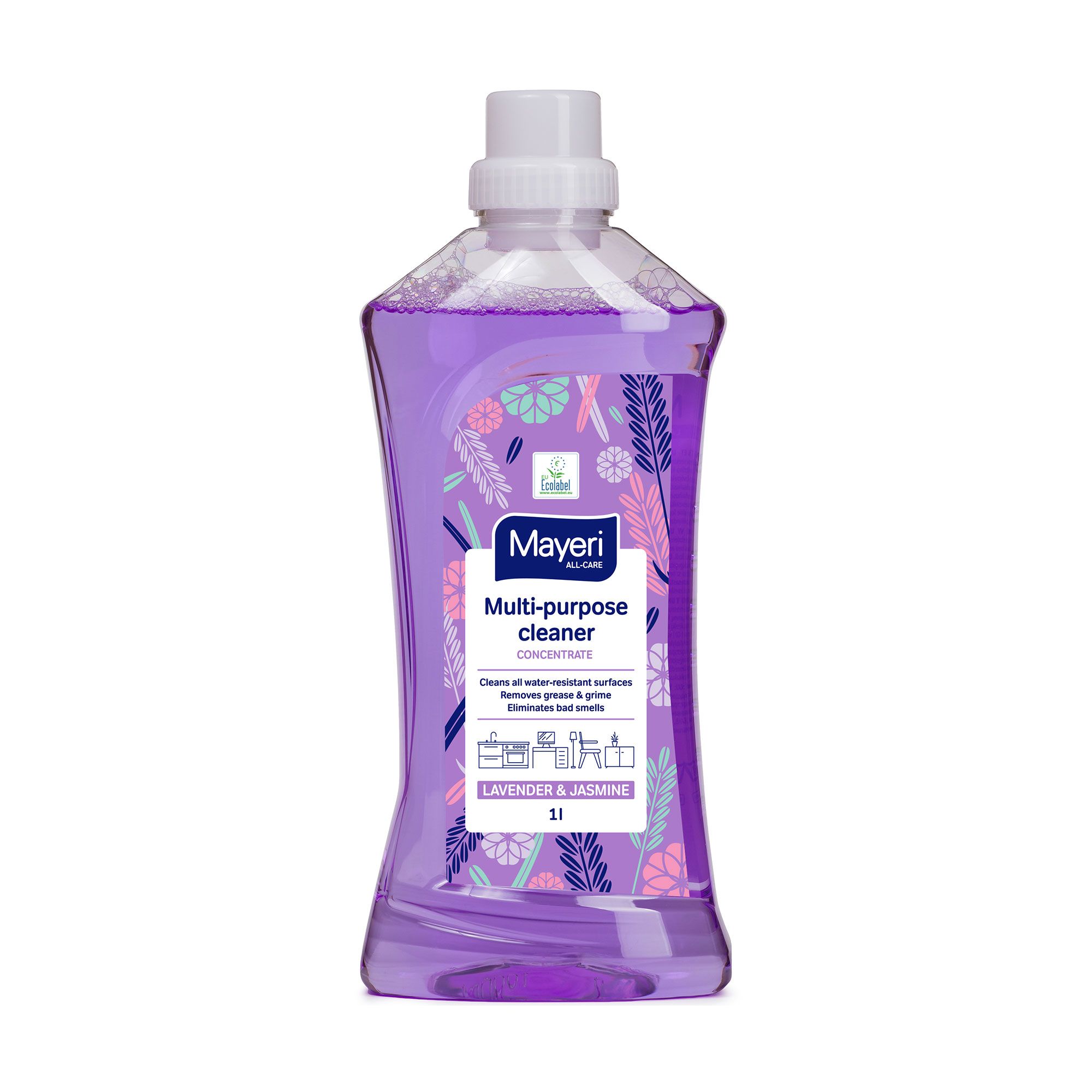 Средство для очистки всех водостойких поверхностей Mayeri Multi-Purpose Cleaner Лаванда и жасмин ...