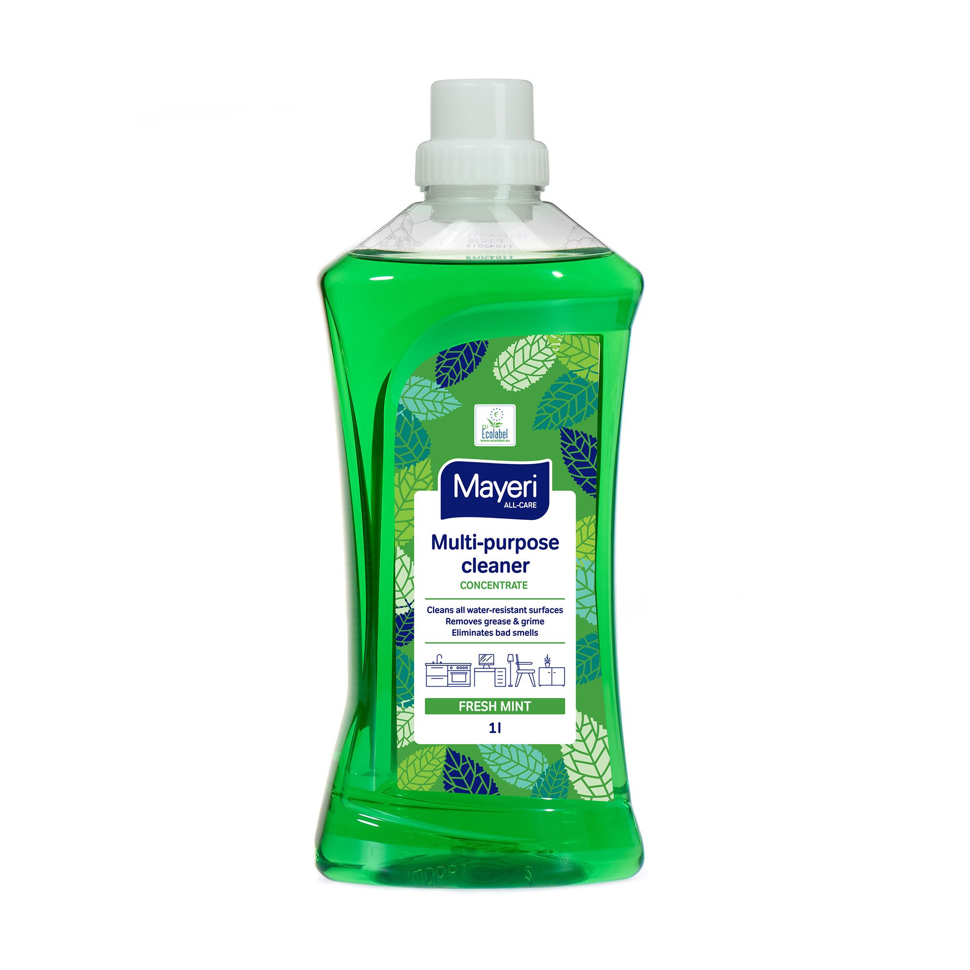 Засіб для очищення всіх водостійких поверхонь Mayeri Multi-Purpose Cleaner М'ятна свіжість, 1 л ...