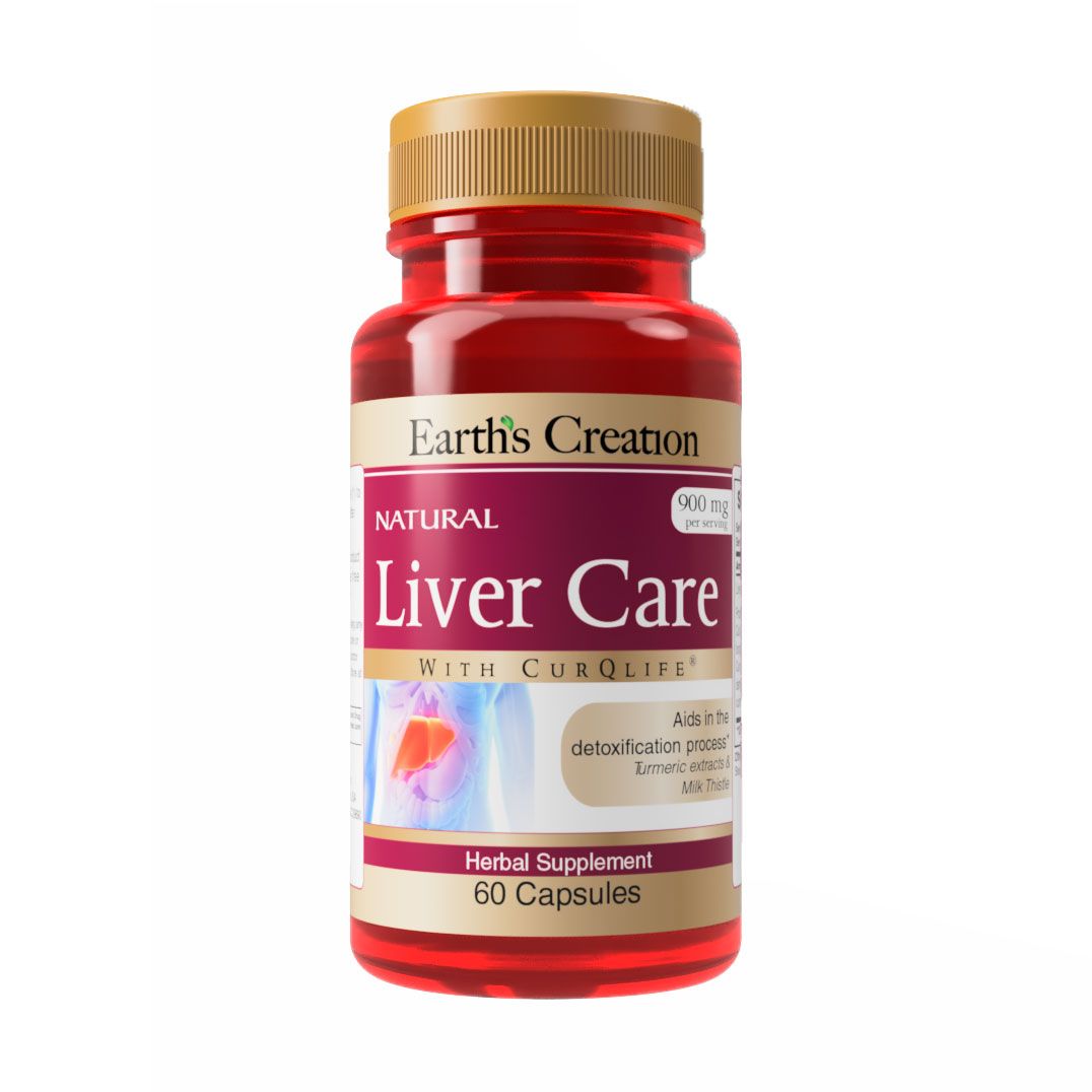 Диетическая добавка в капсулах Earth's Creation Liver Care Улучшение ...