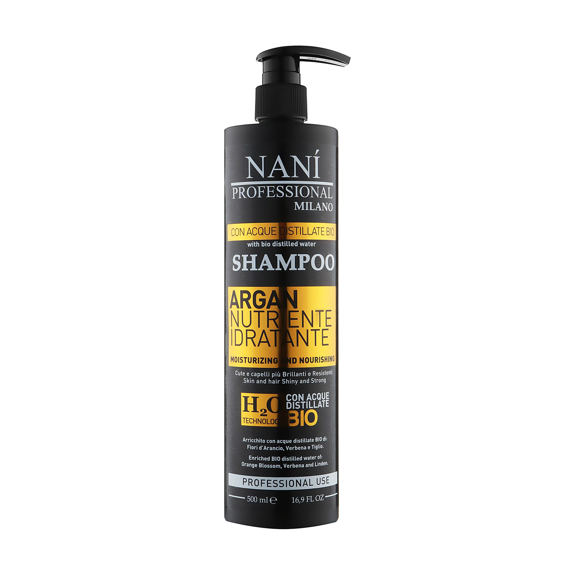 Шампунь для волосся Nani Professional Milano Зволоження та живлення, з ...