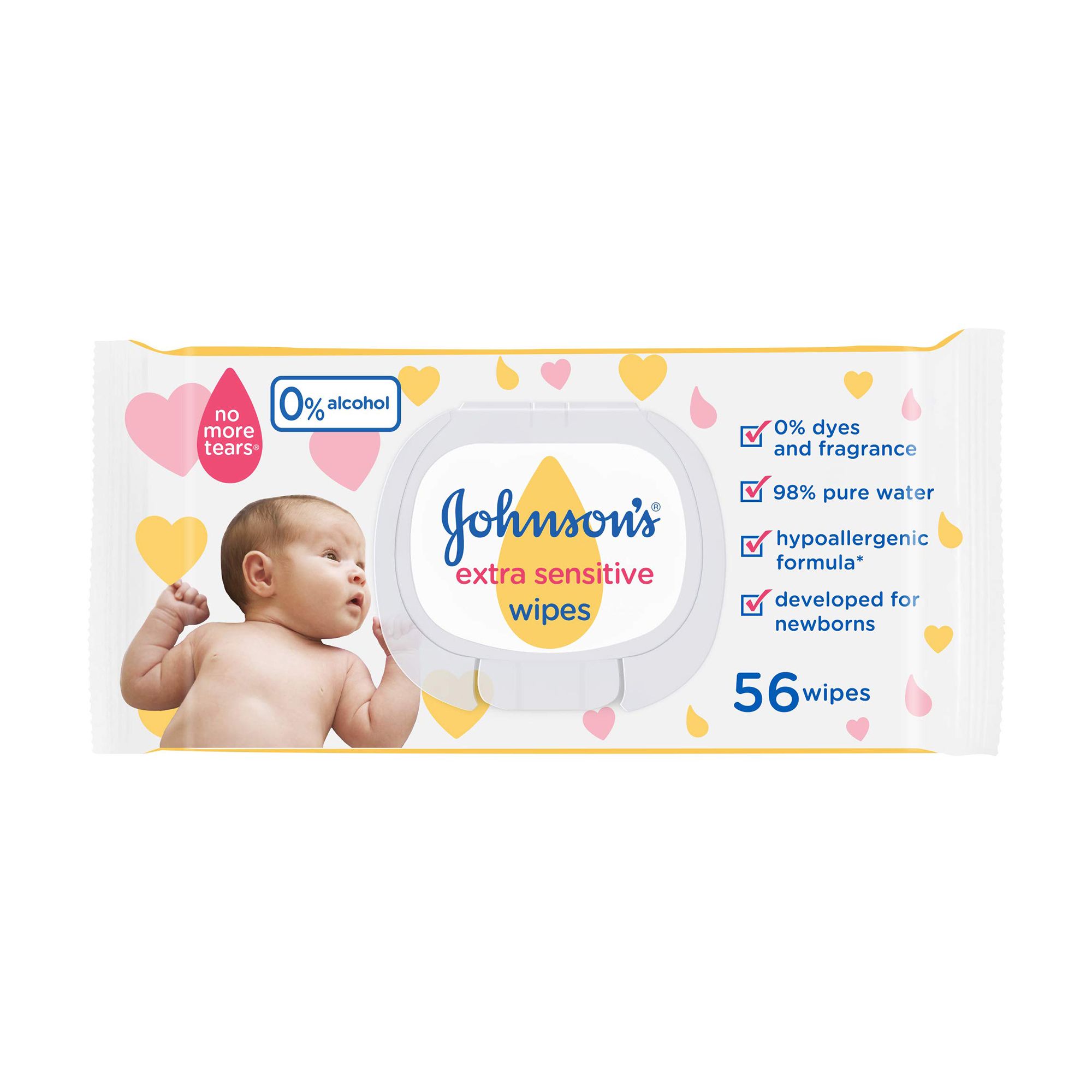 Детские влажные салфетки Johnson's Экстра нежные, 56 шт - купить на EVA.UA