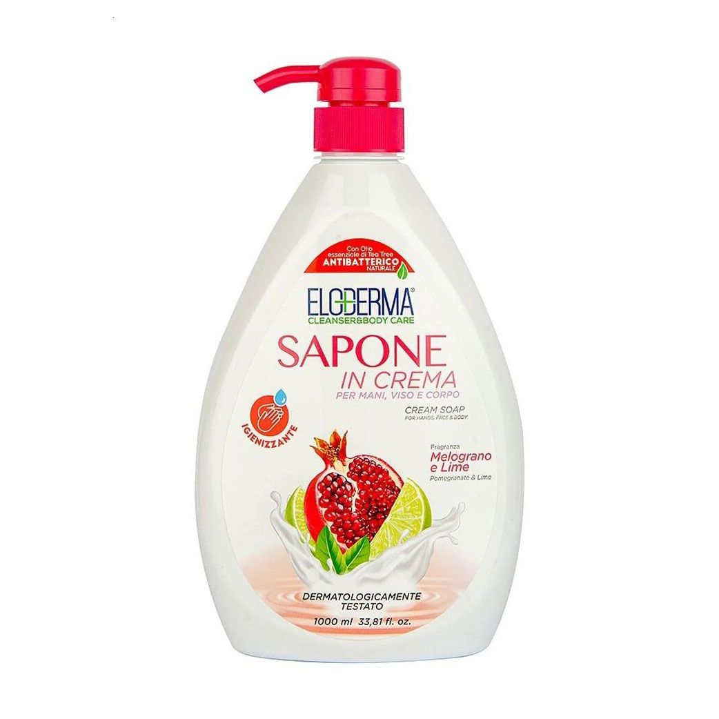 Антибактериальное жидкое крем-мыло для рук Eloderma Liquid Soap Гранат ...