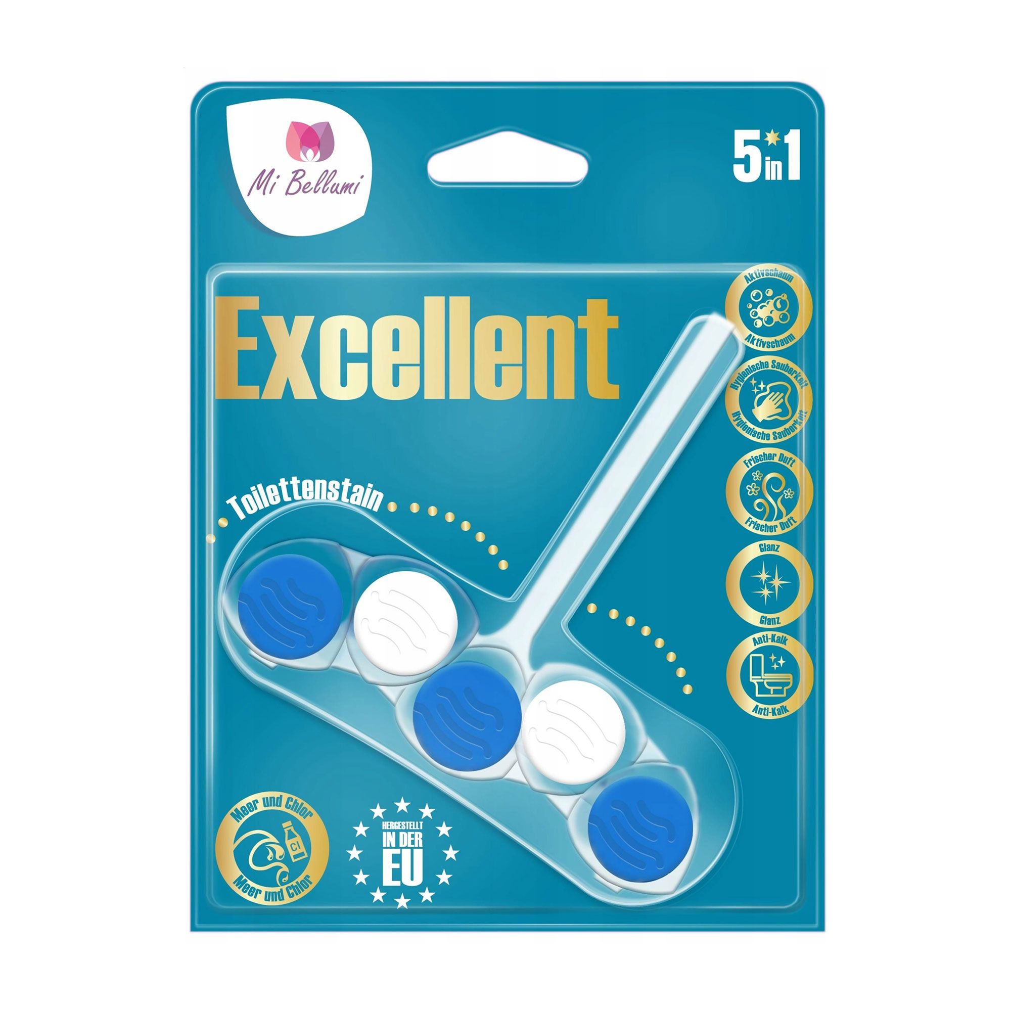 Туалетний блок Mi Bellumi Meer und Chlor, 50 г - купити на EVA.UA