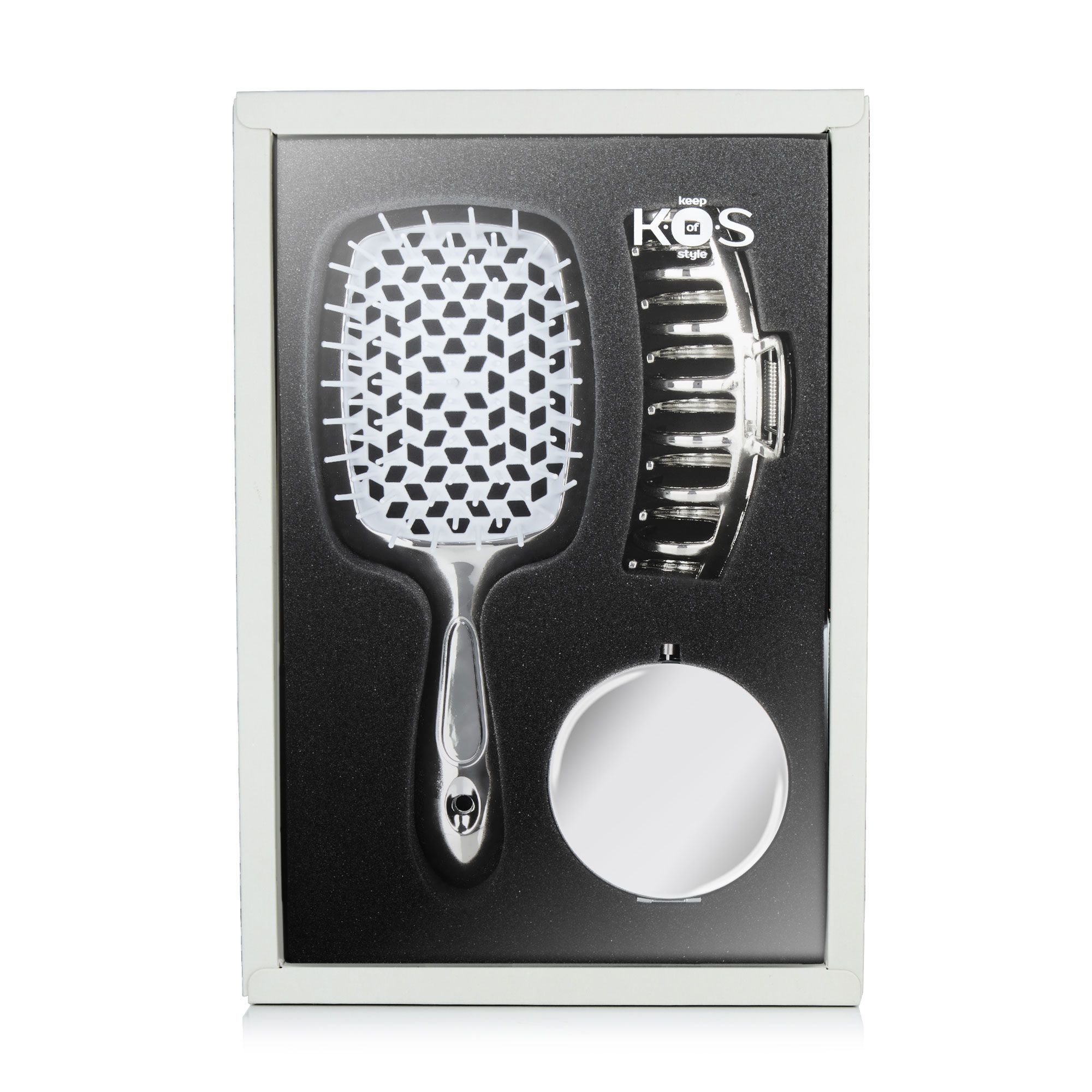 Набор для волос K.O.S Keep Of Style (массажная щетка, 1 шт + карманное ...