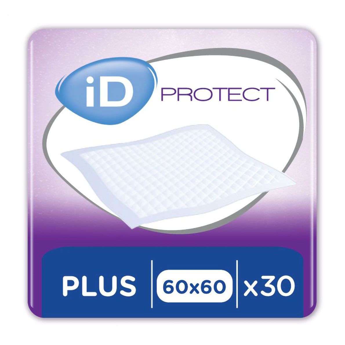 Пелюшки гігієнічні дитячі одноразові iD Protect Plus, 60*60 см, 30 шт ...