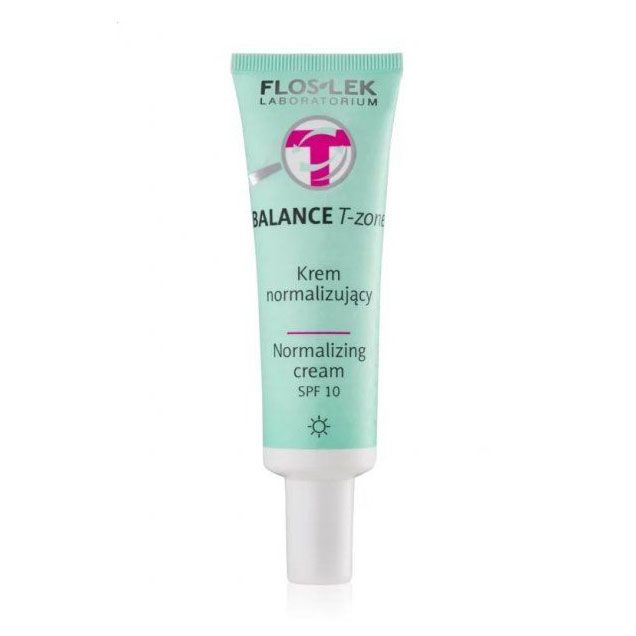 Дневной нормализующий крем для лица Floslek Balance T-Zone Normalizing Cream SPF10, 50 мл ...