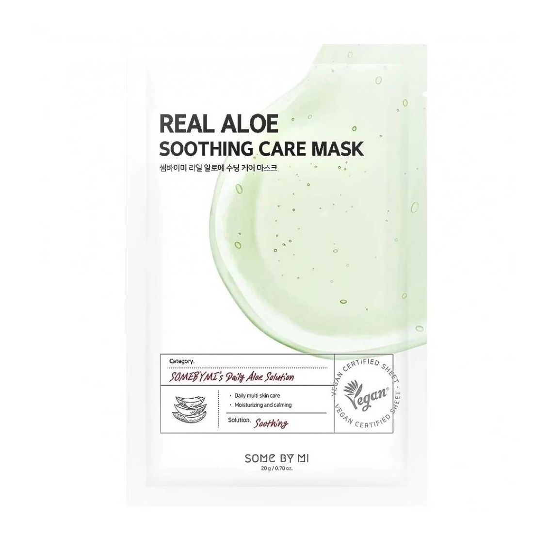 Тканинна маска для обличчя Some By Mi Real Aloe Soothing Care Mask ...